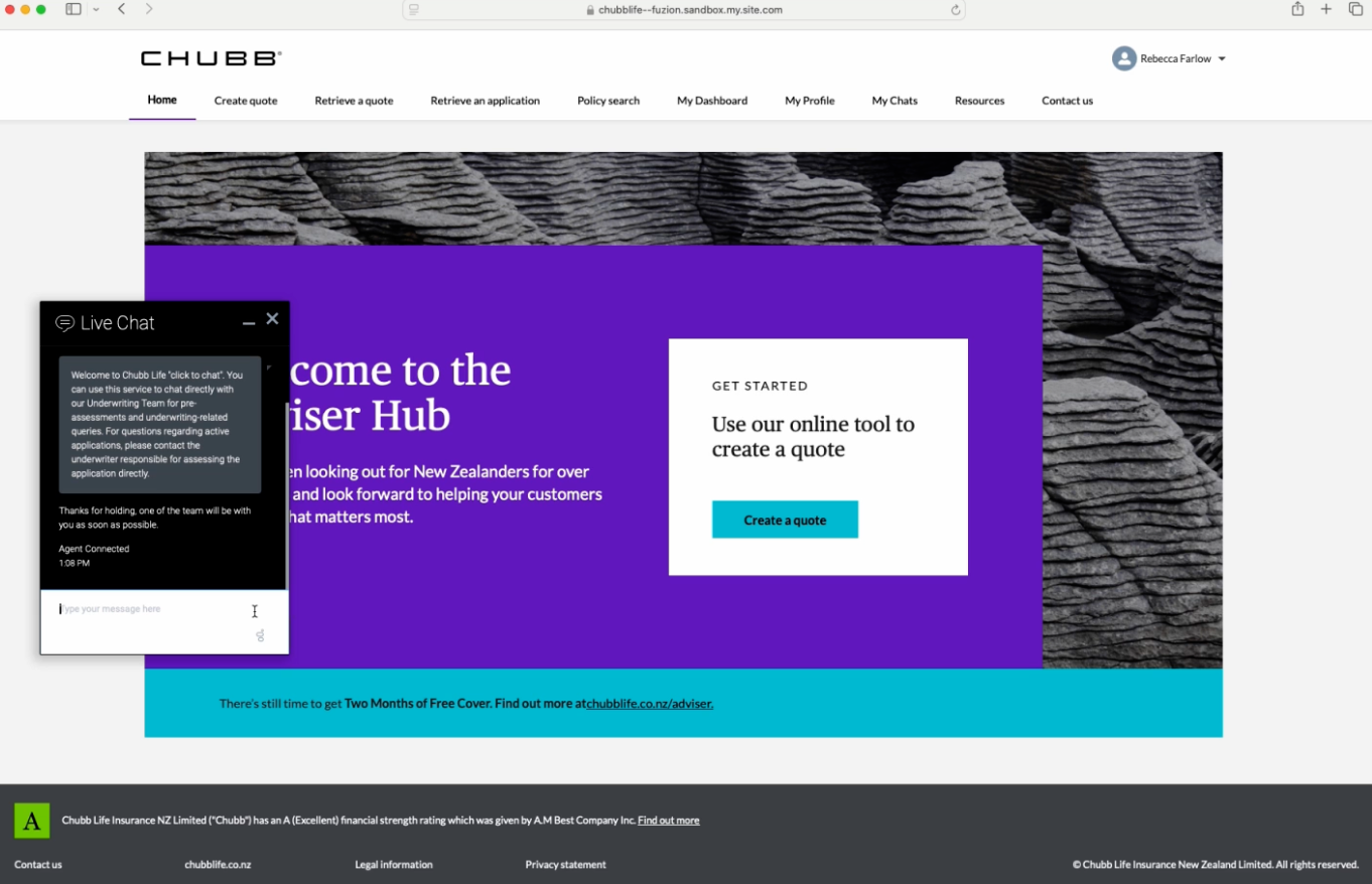 Chubb Launches Underwriter Chat Service | RiskinfoNZ